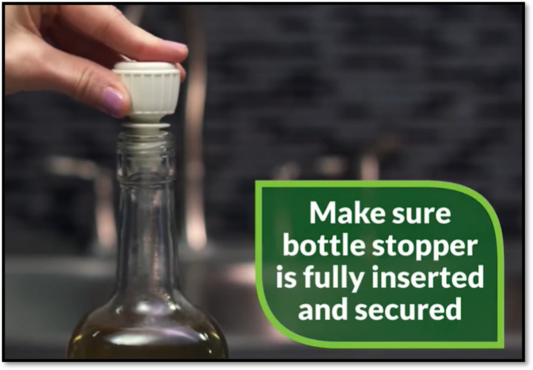 FoodSaver® Bottle Stoppers - How to vacuum